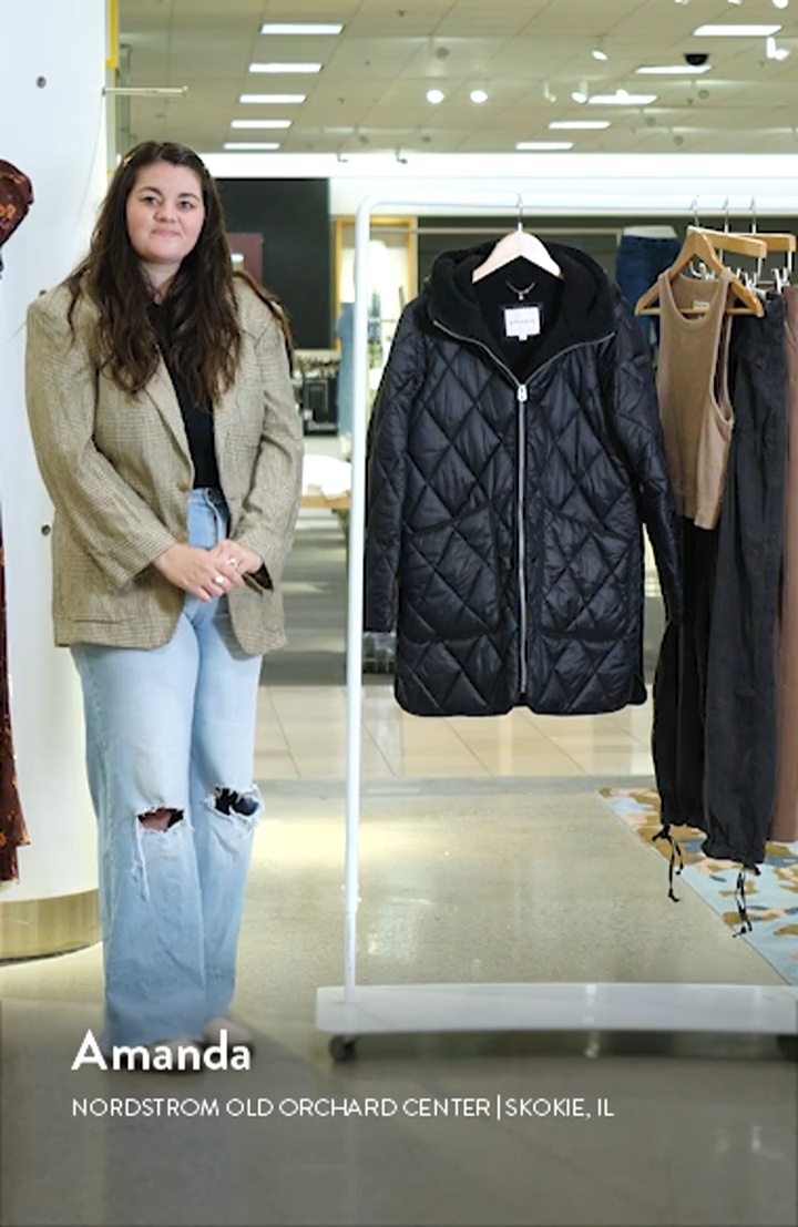 Lucky Brand Faux Shearling Lined Quilted Jacket | Nordstrom Lucky Brand Faux Shearling Lined Quilted Jacket | Nordstrom