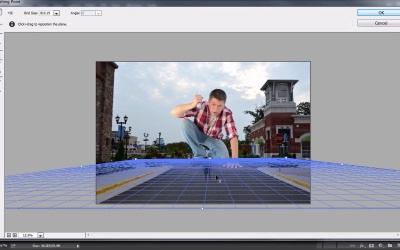 Using Light and Shadow in Photo Manipulation - Ground Grid