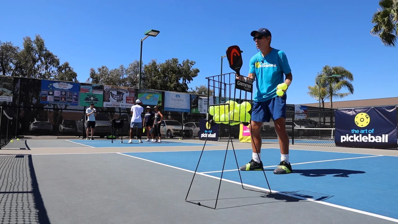 Demonstrating Forehand Drive Shots for Pickleball