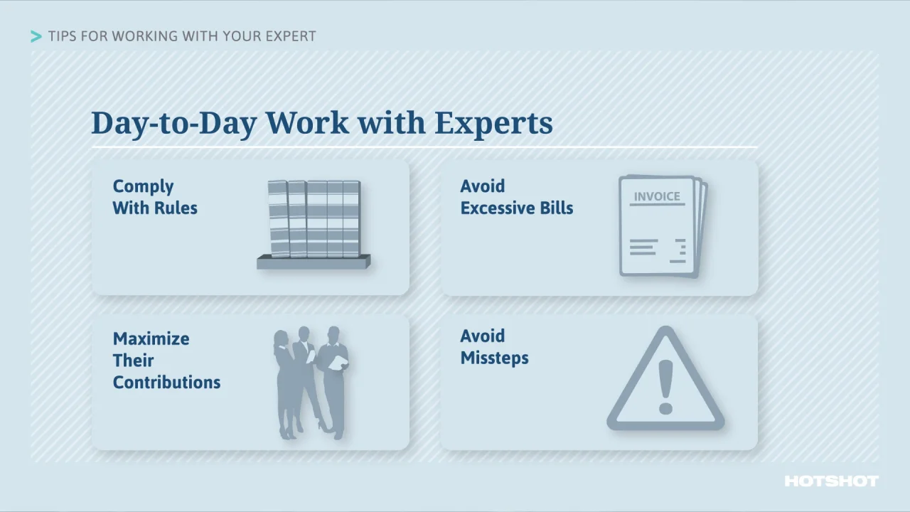 Tips for Working with Your Expert - Experts