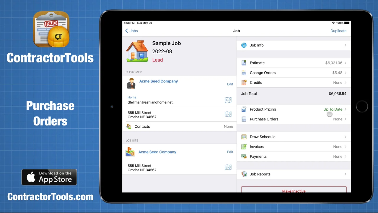 Home Depot Purchase Orders