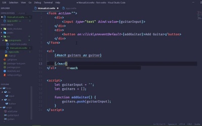 Faster Web Apps With the Svelte Framework - Handling Events and Iterating Over Collections