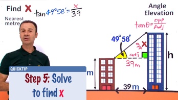 Angle of Elevation: Word Problem #1 | VividMath — US