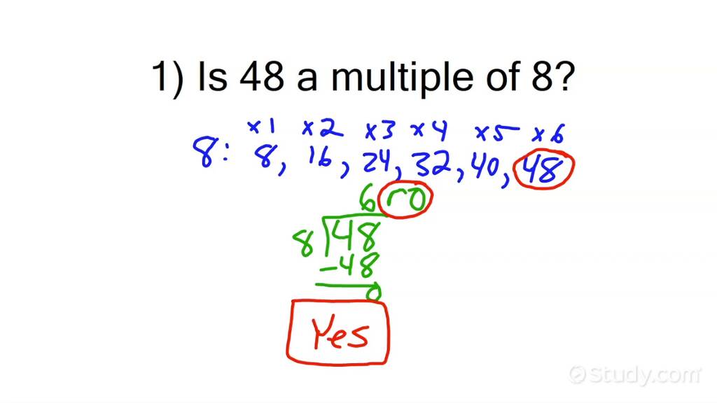 Identifying Multiples | Algebra | Study.com