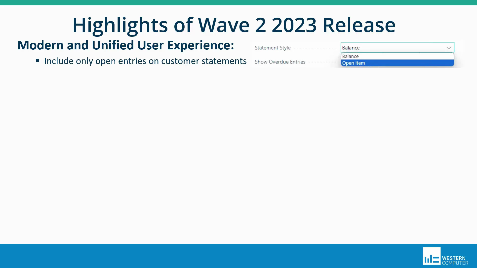 What's New in D365 Business Central October 2023 Release Wave 2