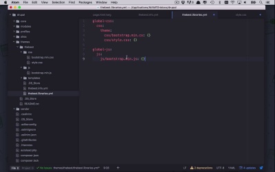 How to Build a Custom Theme for Drupal 8 - Add External Libraries