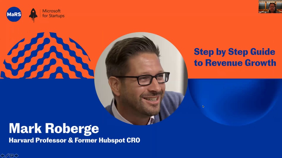 Step by step guide to revenue growth with Mark Roberge | MaRS