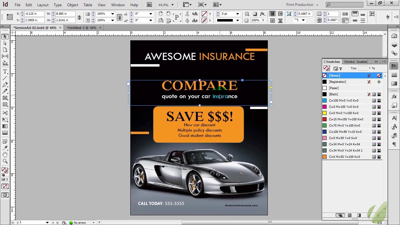 Intro to Print Ad Design - Conver to Online Banner Part Two