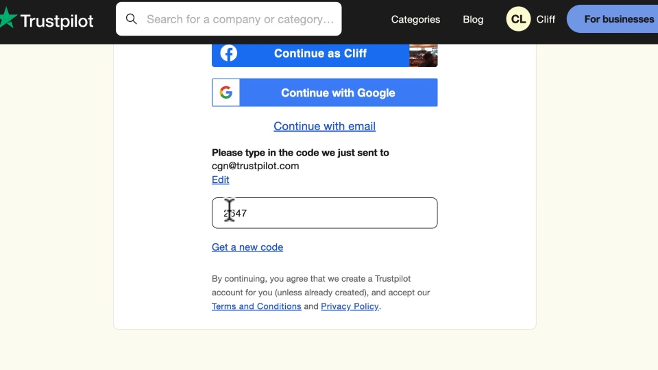 Créer un profil Trustpilot pour écrire des avis