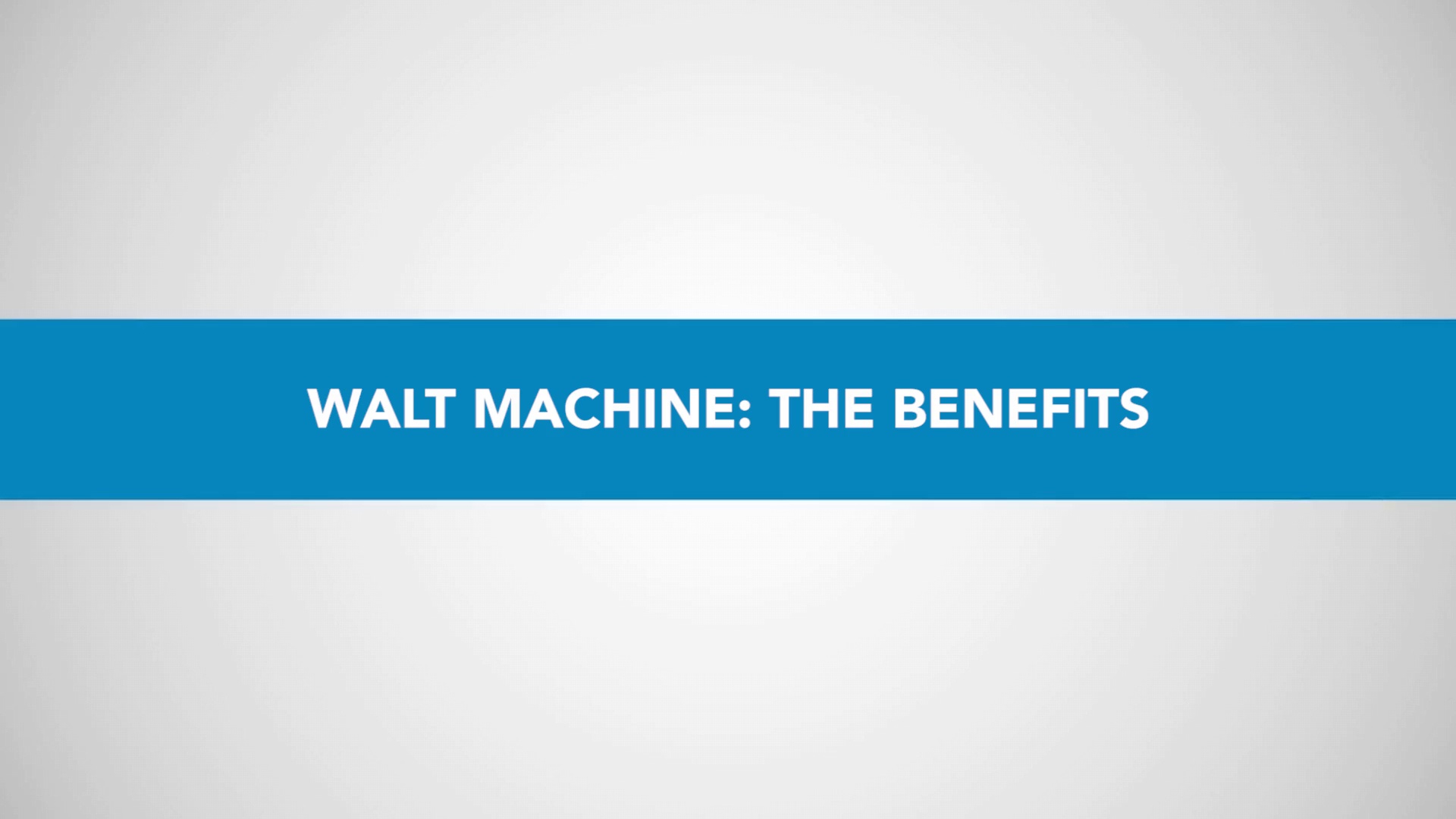 Case Study - WALT Machine Inc.