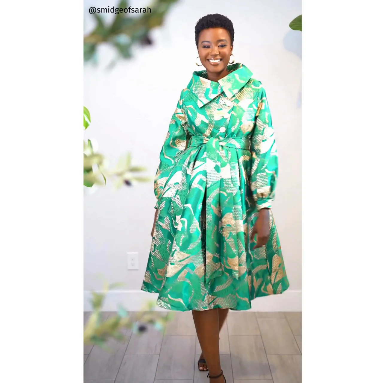 Kelcia Fit-and-Flare Jacquard Dress | ASHRO Kelcia Fit-and-Flare Jacquard Dress | ASHRO