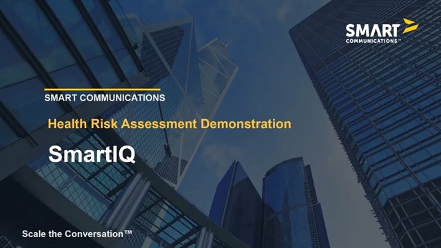 Health Risk Assessment Demo | Smart Communications