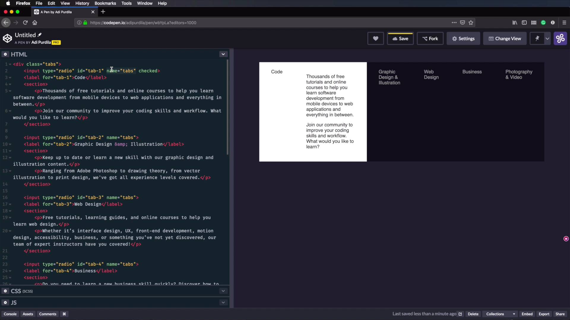 UI Design: A Practical Guide to Tabs - Creating CSS-Only Tabs