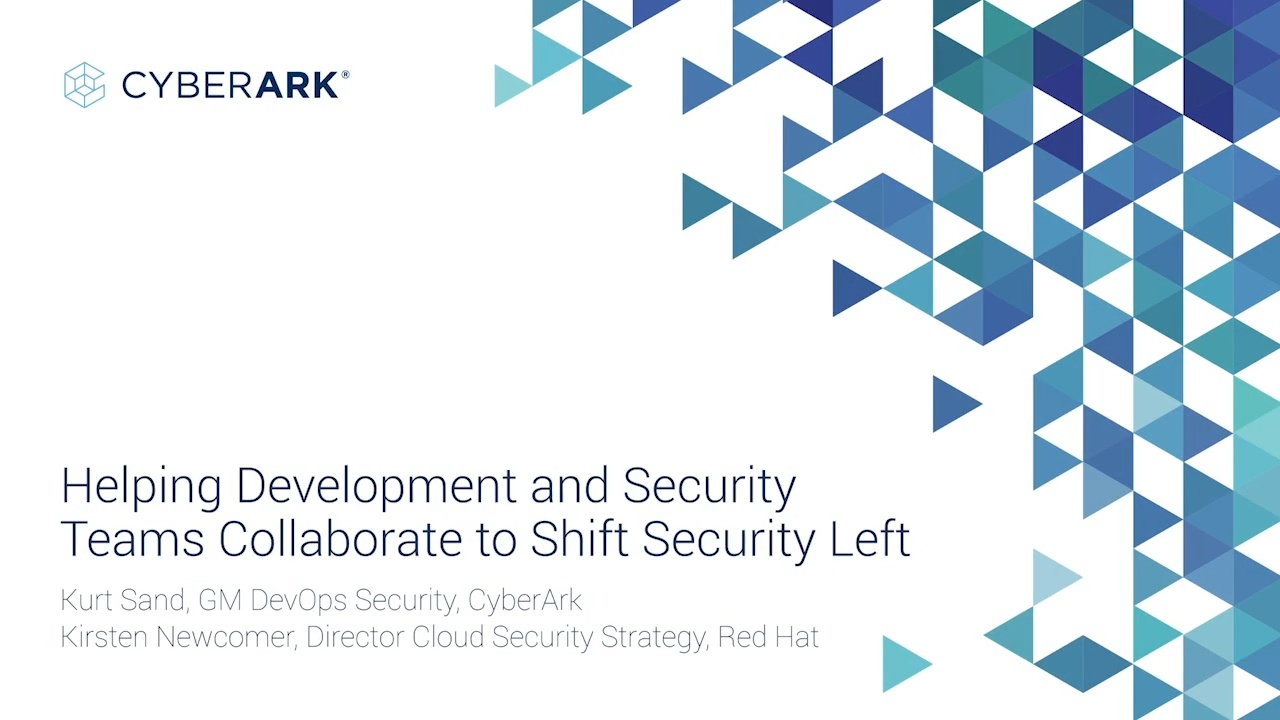 CyberArk - Helping Dev Teams Shift Left - v1