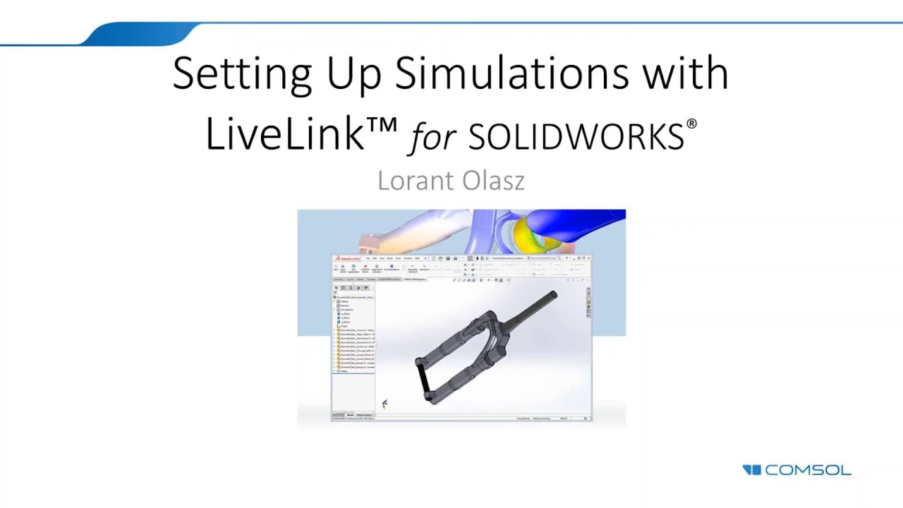 Using LiveLink™ for SOLIDWORKS® to Set Up COMSOL® Simulations