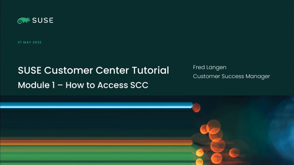 SUSE Customer Center