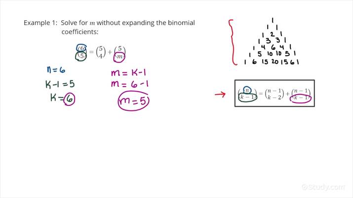 Connecting Pascal's Triangle and Combinatorics | Precalculus | Study.com