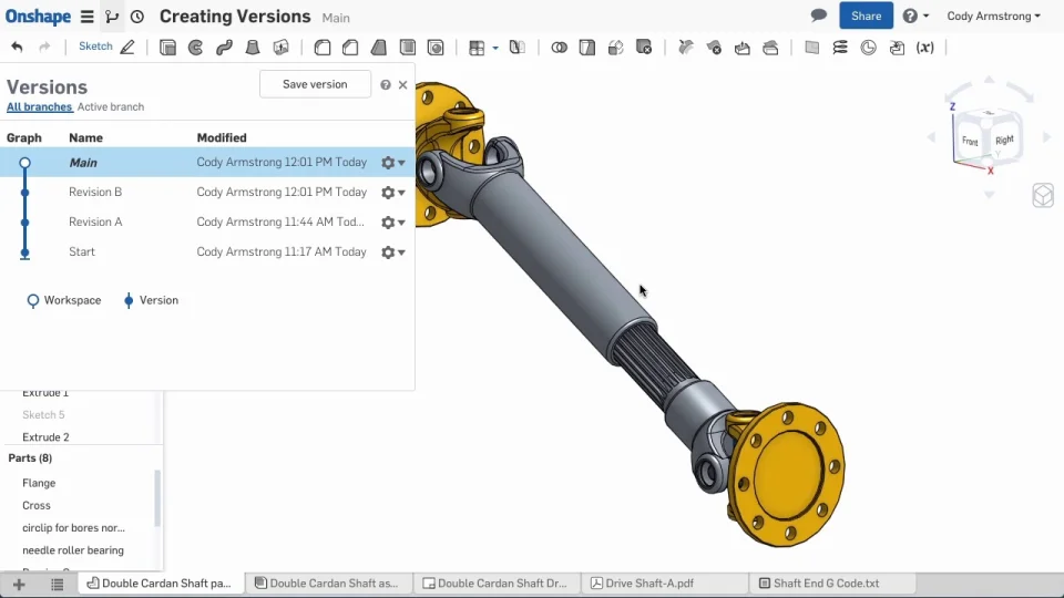 Capture Major Design Milestones with Versions