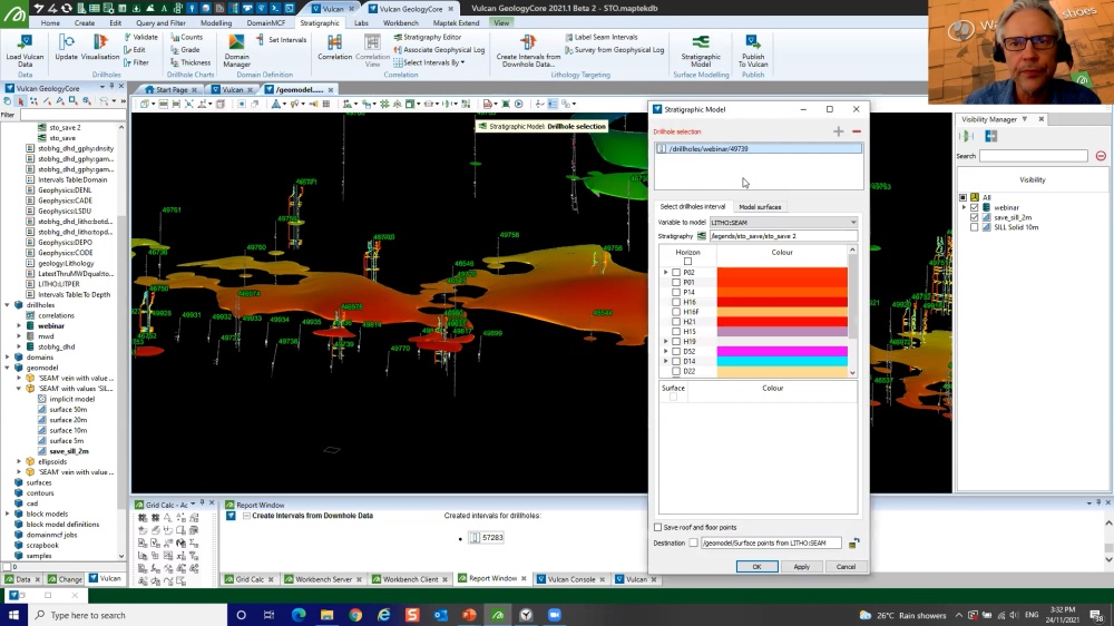 Maptek - Stratigraphic modelling