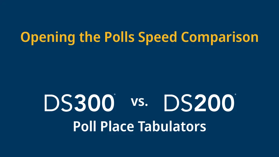 Video: Opening the Polls Speed Comparison - DS300 vs DS200 - Election ...