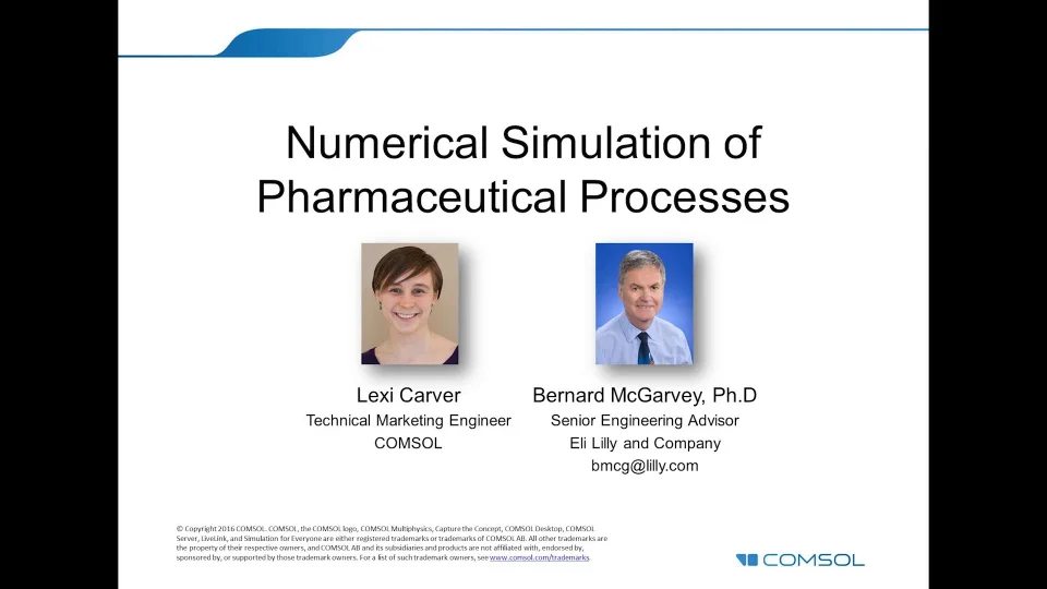 Modeling Pharmaceutical Processes with Numerical Simulation