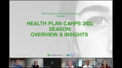 Press Ganey's CAHPS 2022 Season Overview and Insights Webinar