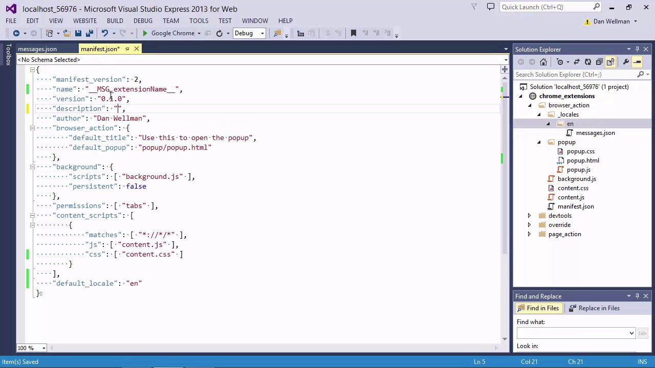 Building a Chrome Extension - Localization