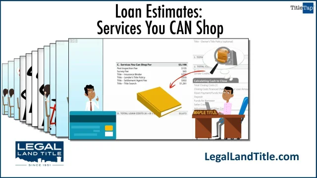 Understanding Your Loan Estimate: Services You CAN Shop For ...
