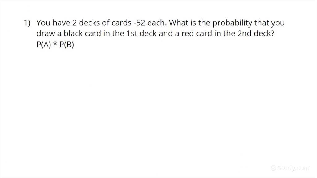 Solving a Word Problem Involving the Probability of an Intersection ...