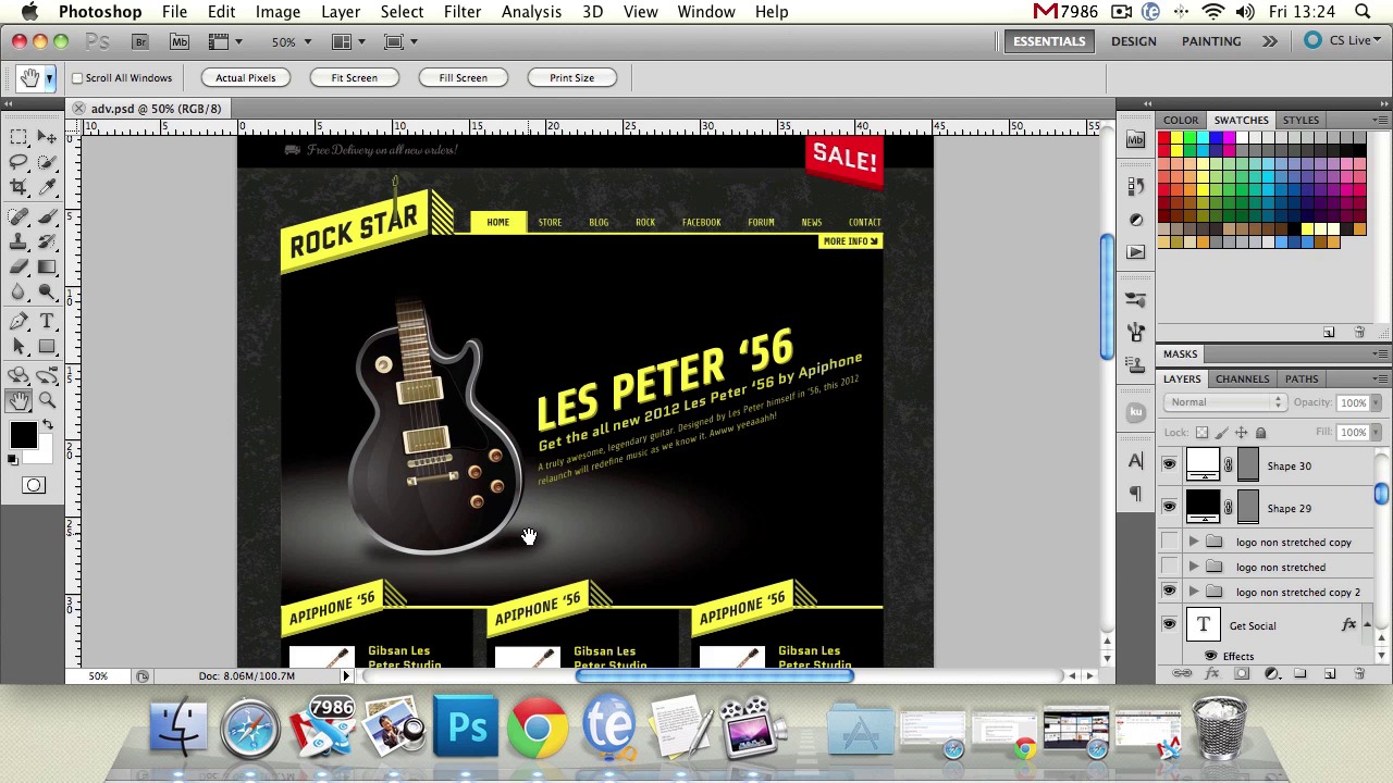 Photoshop Techniques for Web Designers - Our Course Design