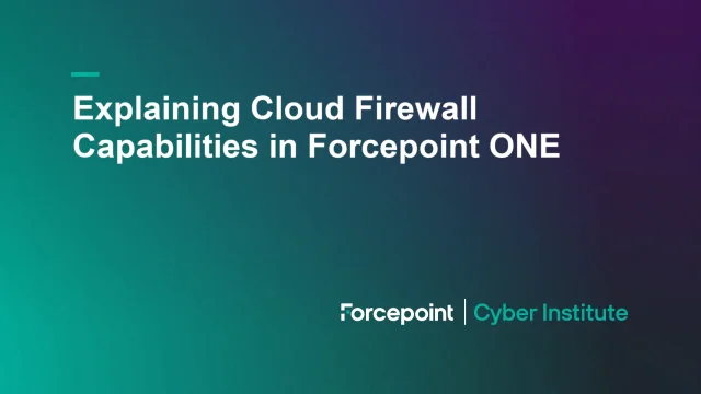 Forcepoint Cyber Institute