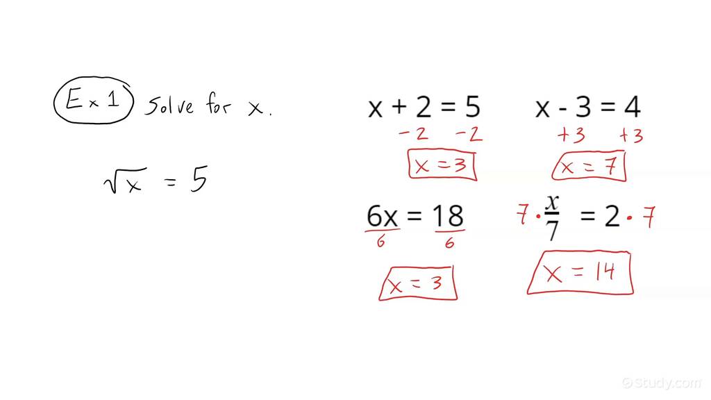 How to Solve a Radical Equation | Algebra | Study.com