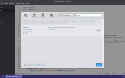 Essential Extensions for Brackets - CanIUse