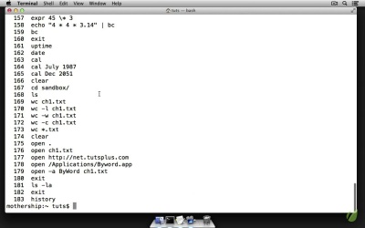 Advanced Command Line Techniques - Command History