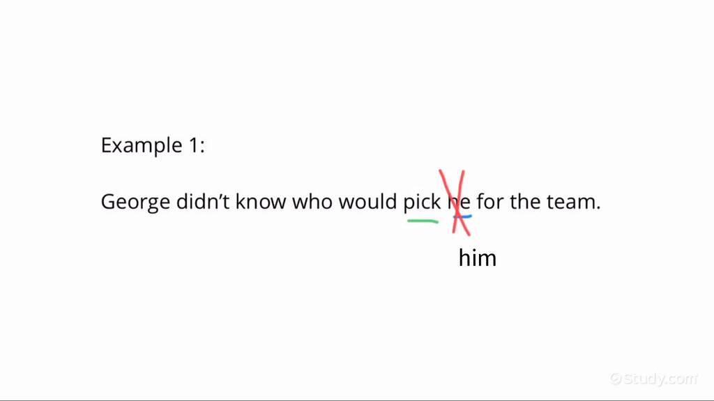 How to Correct Errors with Object Pronouns | English | Study.com