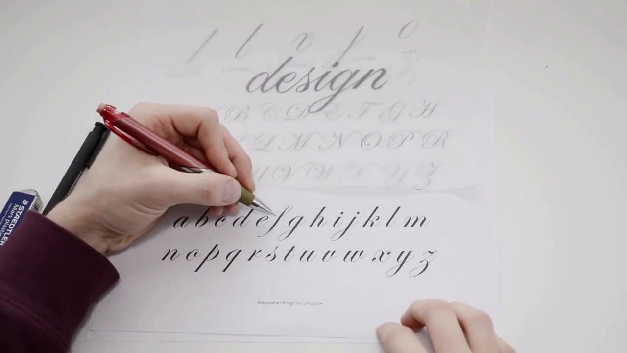 Mastering Script Lettering - Thicks and Thins