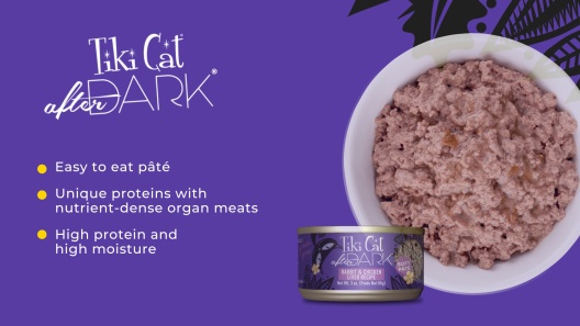 TIKI CAT After Dark Pate Turkey & Turkey Liver Recipe Grain-Free Wet ...