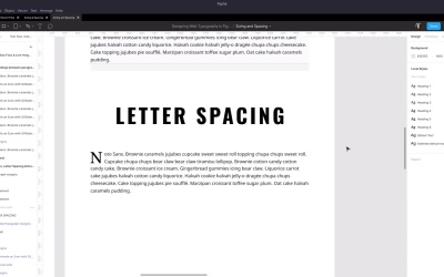 Web Typography Basics in Figma - Indentation, Letter Spacing, and Drop Caps