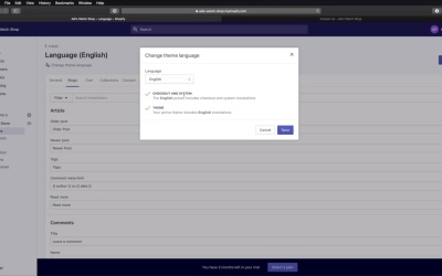 How to Build a Shopify Store - How to Add and Edit Theme Languages