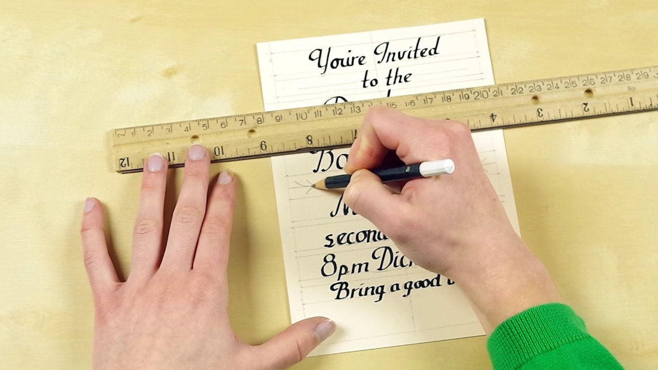 The Art of Calligraphy: Roundhand Script - Pencil the Embellishments