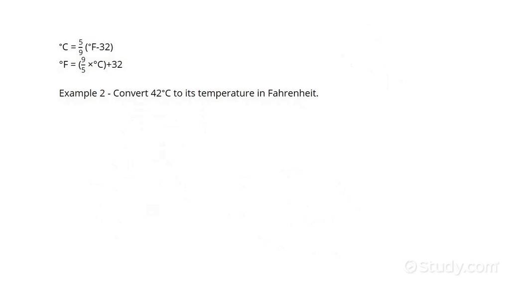 Interconverting Temperatures in Celsius and Fahrenheit | Chemistry ...