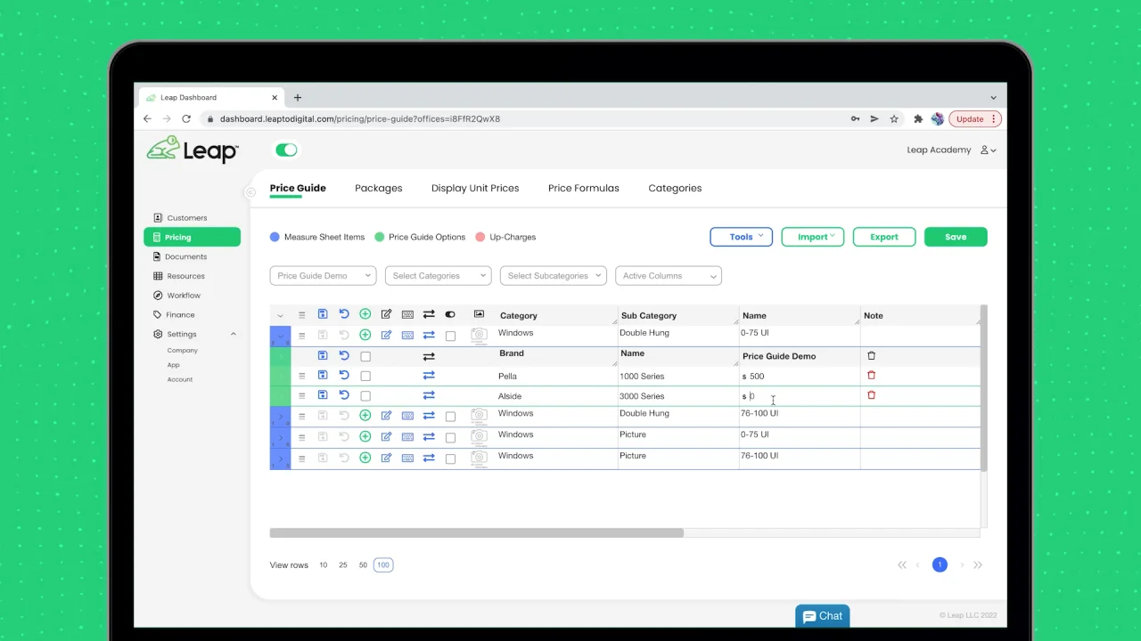 Price Guide 101 - Leap - The Complete Platform for Professional Contractors