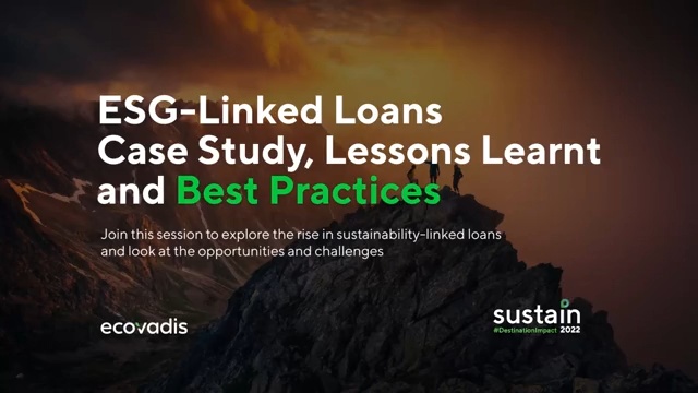 ESG-Linked Loans Case Study, Lessons Learnt and Best Practices