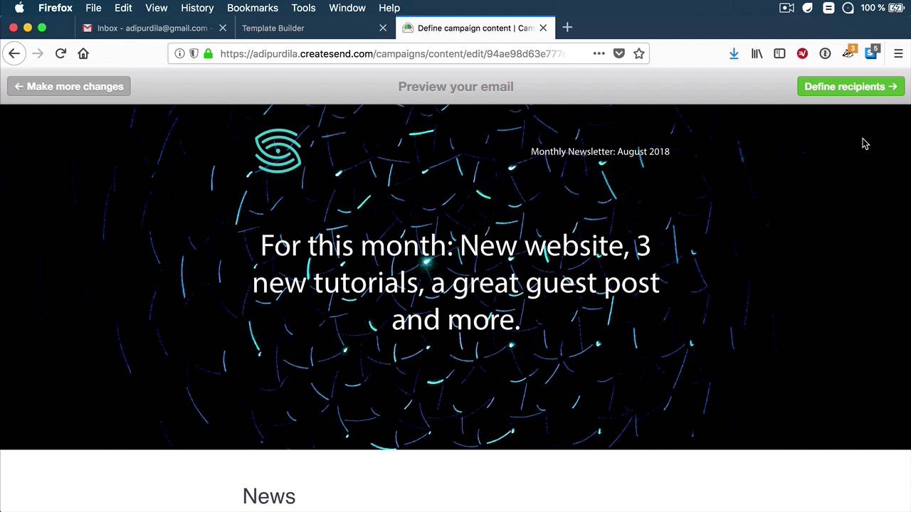 How to Create an Email Template With Envato Elements - Test the Email ...