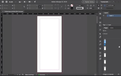 Restaurant Menu Design in Adobe InDesign - Setting Up a Trifold Menu ...
