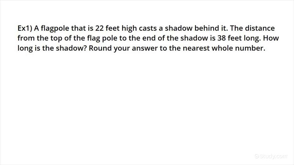 How to Solve a Word Problem Involving the Pythagorean Theorem ...