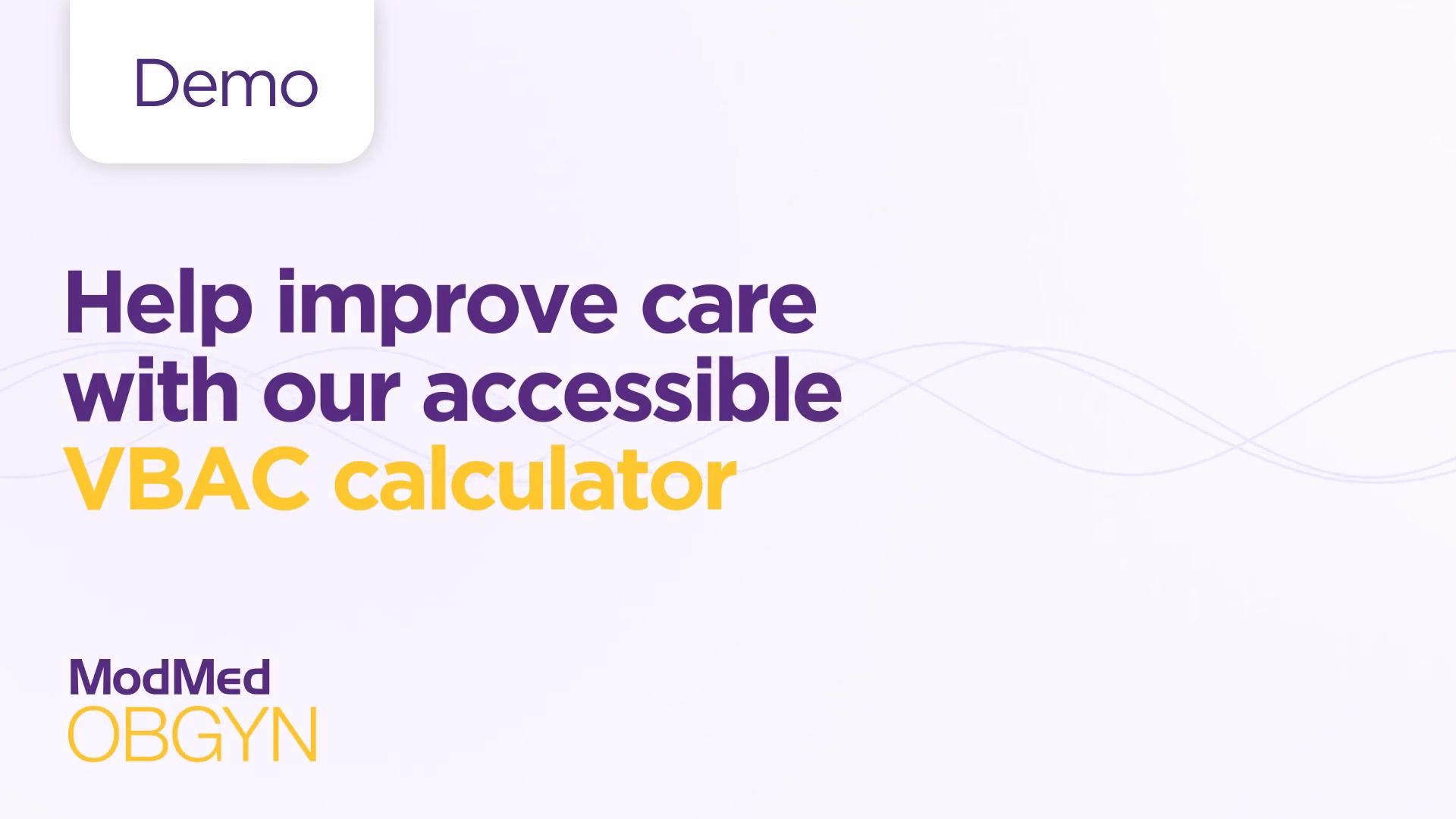 OBGYN VBAC Demo Video