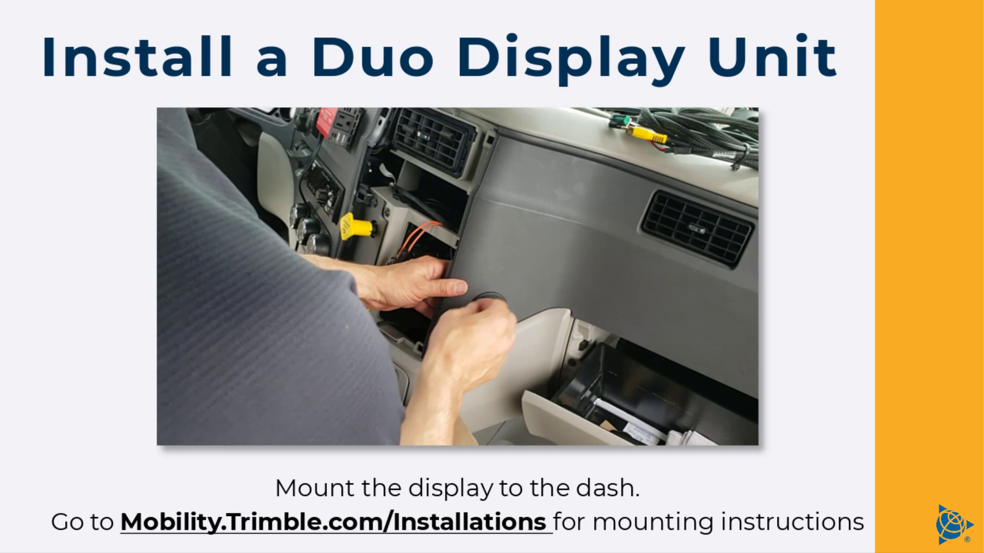 FMS - Trimble Duo Display: Installation Overview