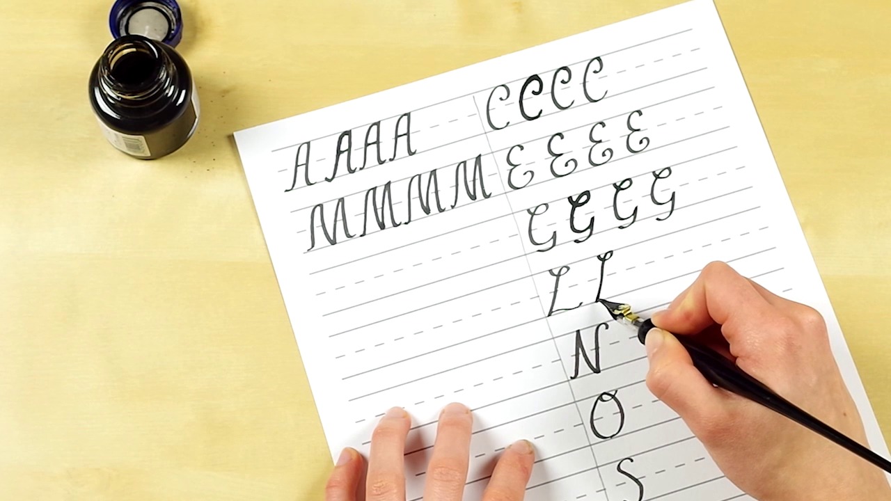 The Art of Calligraphy: Roundhand Script - Practice the ‘Oddball ...