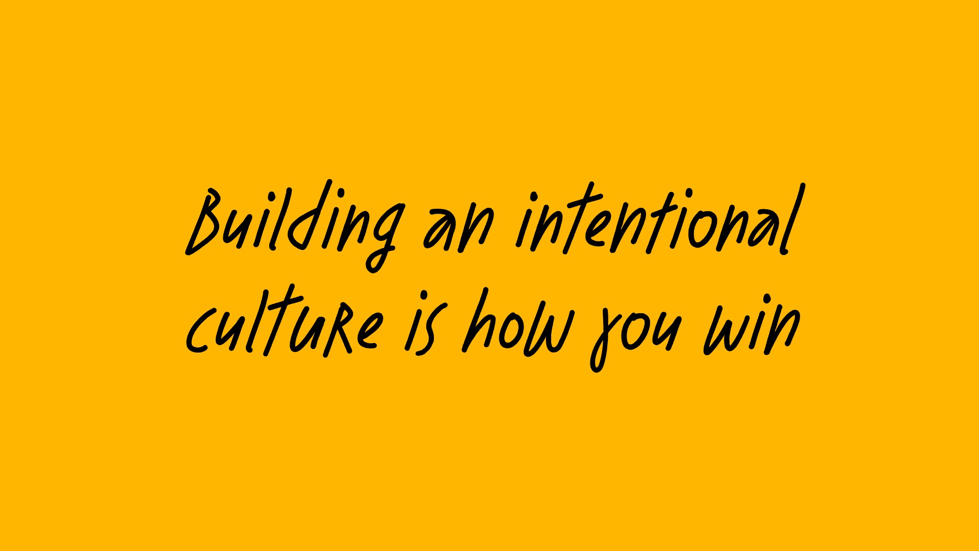 Building an intentional culture is how you win with Didier Elzinga